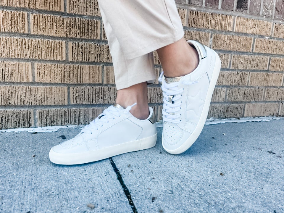 Reflex Sneaker – Off White with Gold Back, Size Down ½ If Between Sizes ...